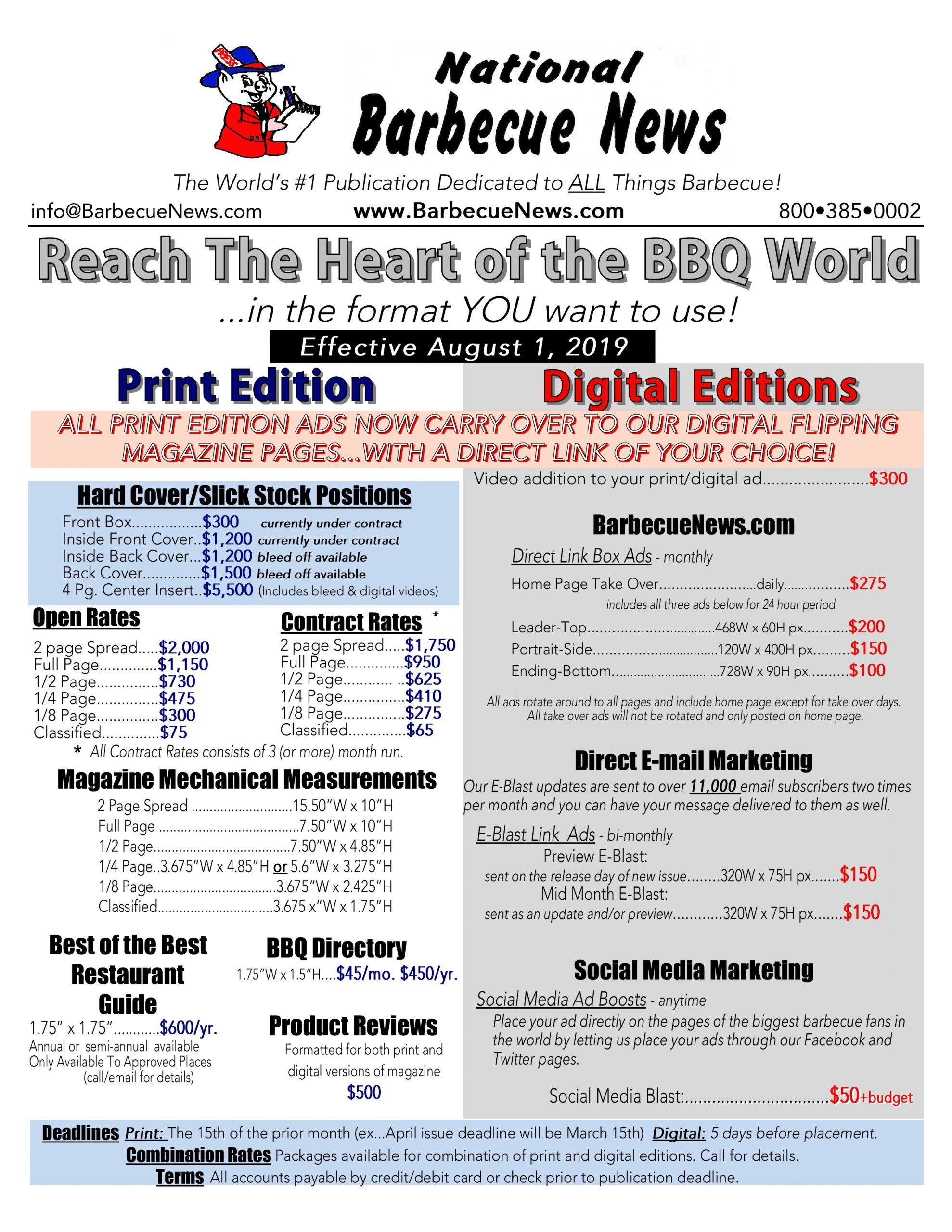 Barbecue Advertising that is designed to reach every barbecue lover